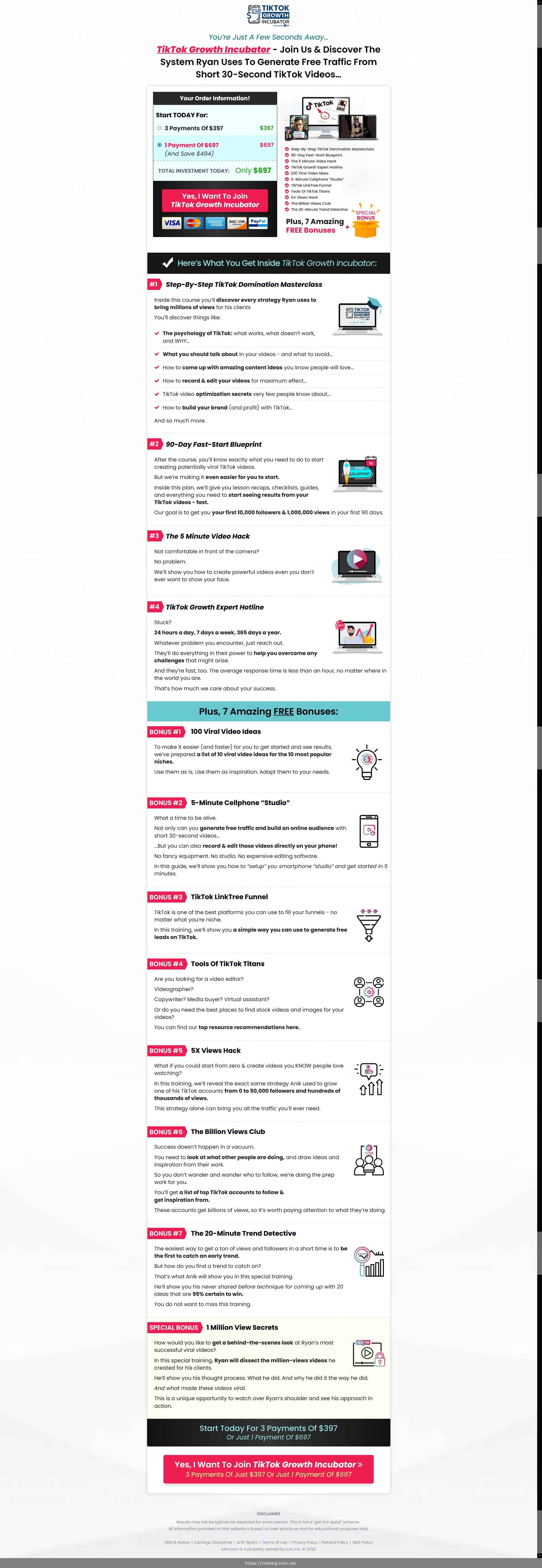 Download TikTok Growth Incubator by Ryan Magin Lurn Today