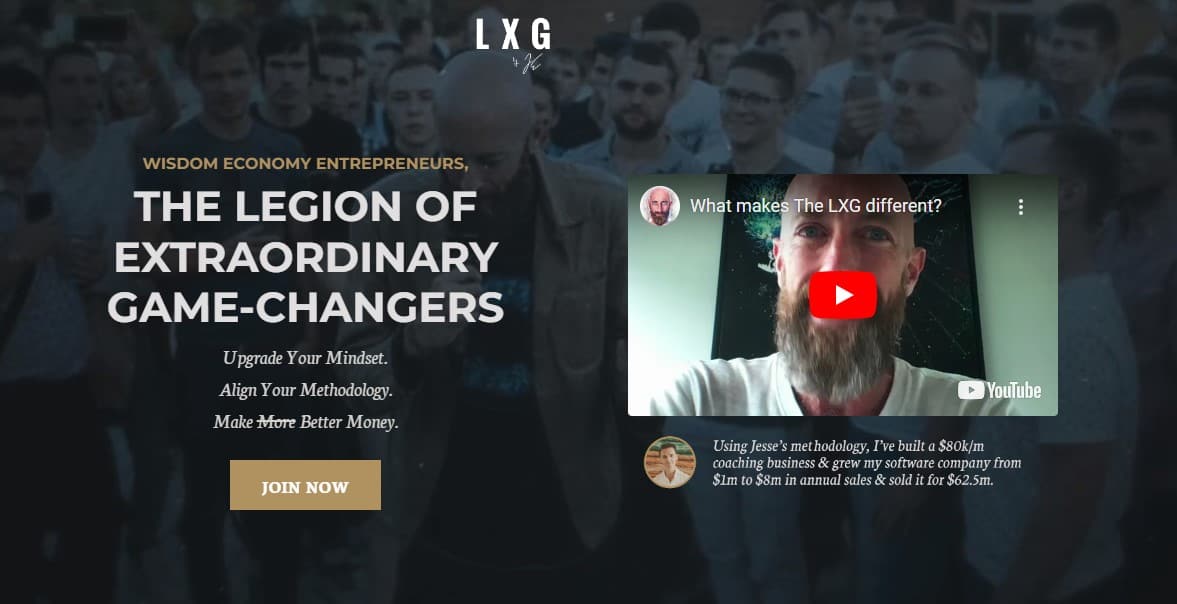 Jesse Elder’s LXG Legion of Extraordinary GameChangers Download Now