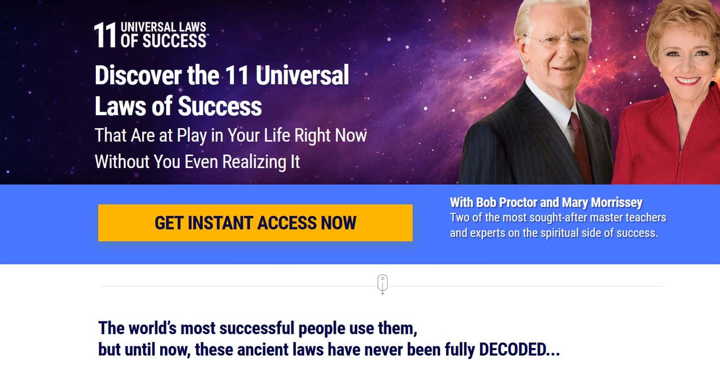11 Universal Laws of Success by Mary Morrissey Bob proctor Download Now