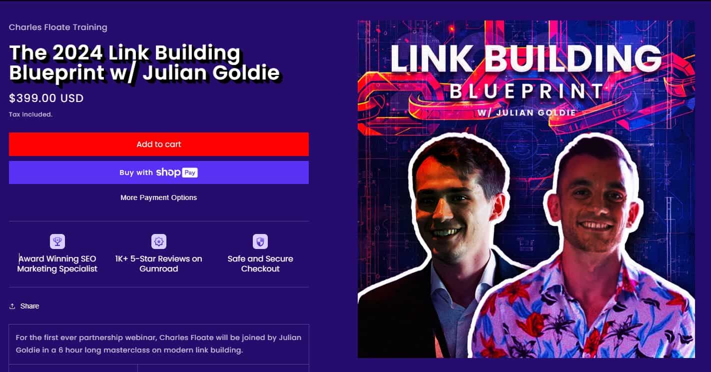 The 2024 Link Building Blueprint Charles Floate Julian Goldie Download Now